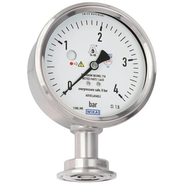 WIKA Diaphragm Pressure Gauge, Flush (PG43SA-D) – ASYA TRAFO